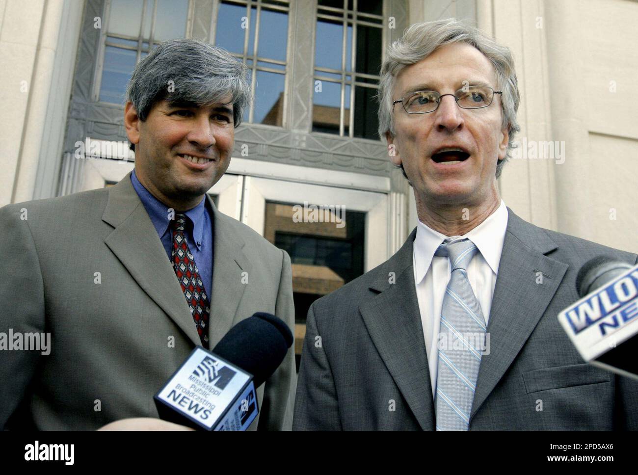 Mississippi Supreme Court Justice Oliver Diaz, Jr., left, and his ...