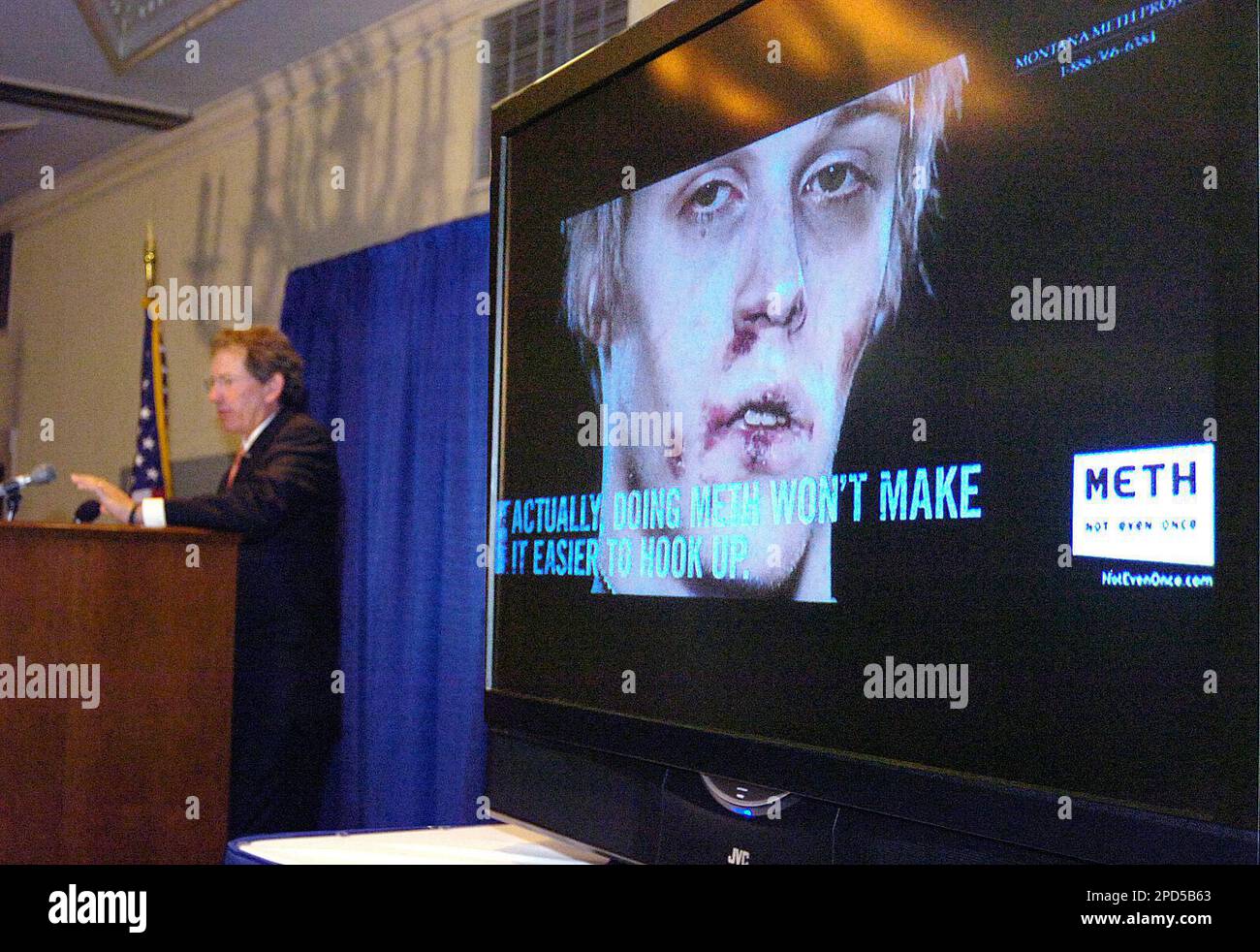 Tom Siebel, founder of the Montana Meth Project, unviels the second ...