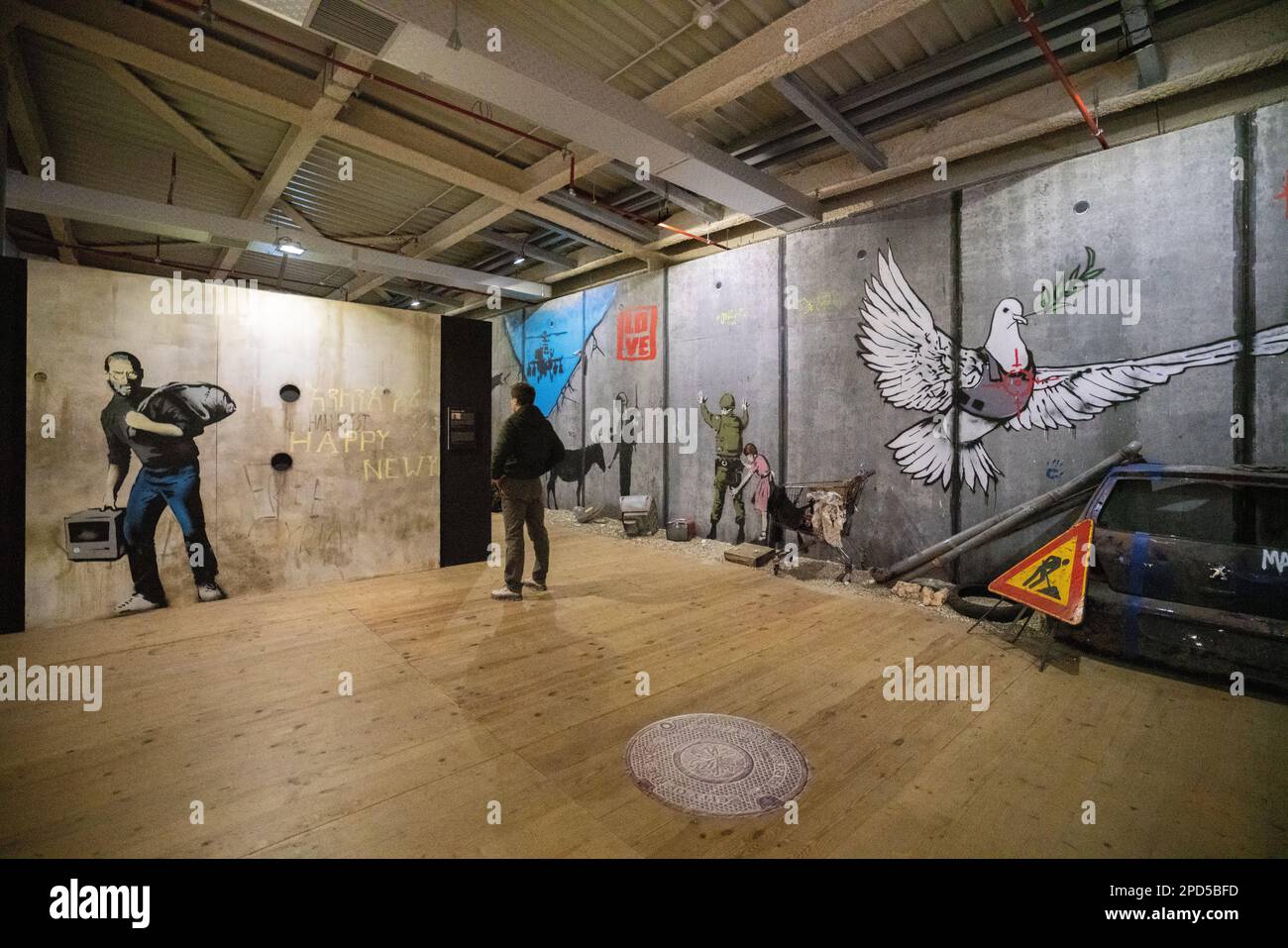 Rome, Italy. 14 March 2023. The World of Banksy – The Immersive ...