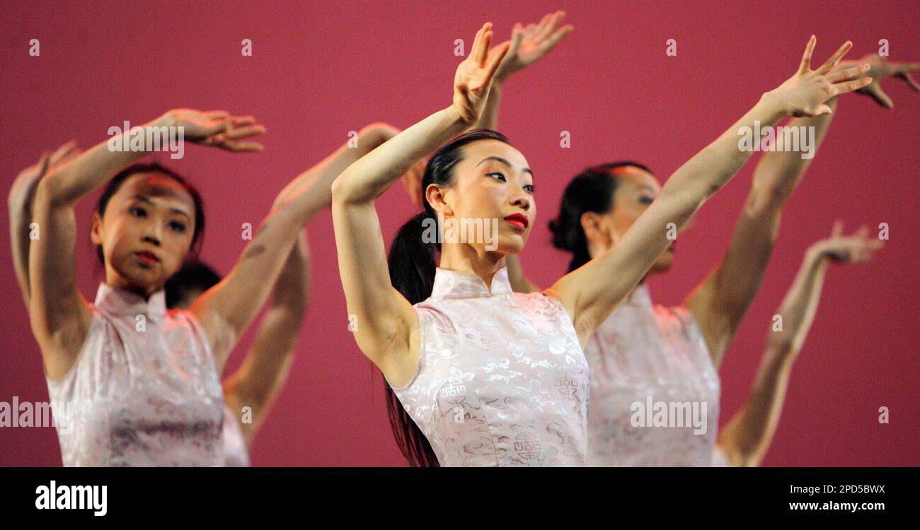 Members of the Chinese Jin Xing Dance Theater perform in the piece ...
