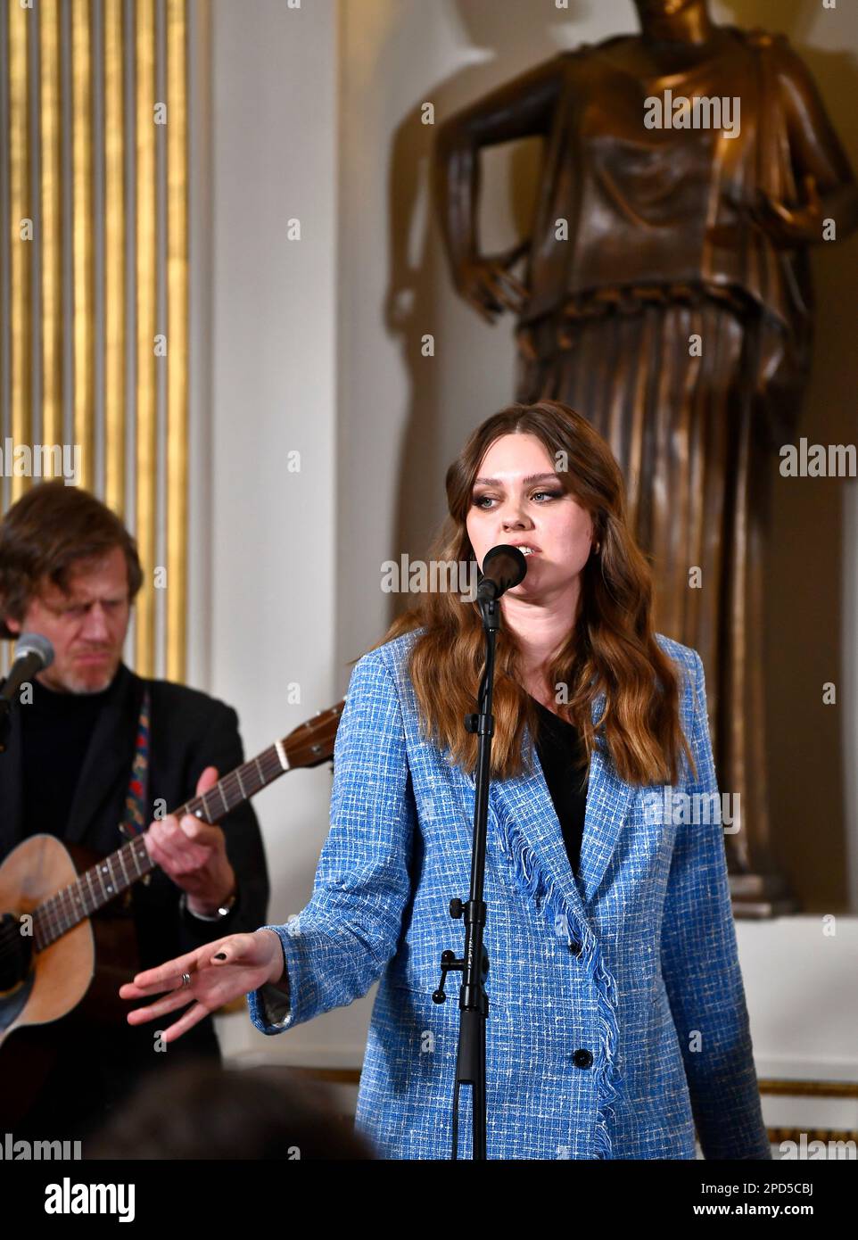 First Aid Kit, sisters Klara and Johanna Soderberg, performs after ...