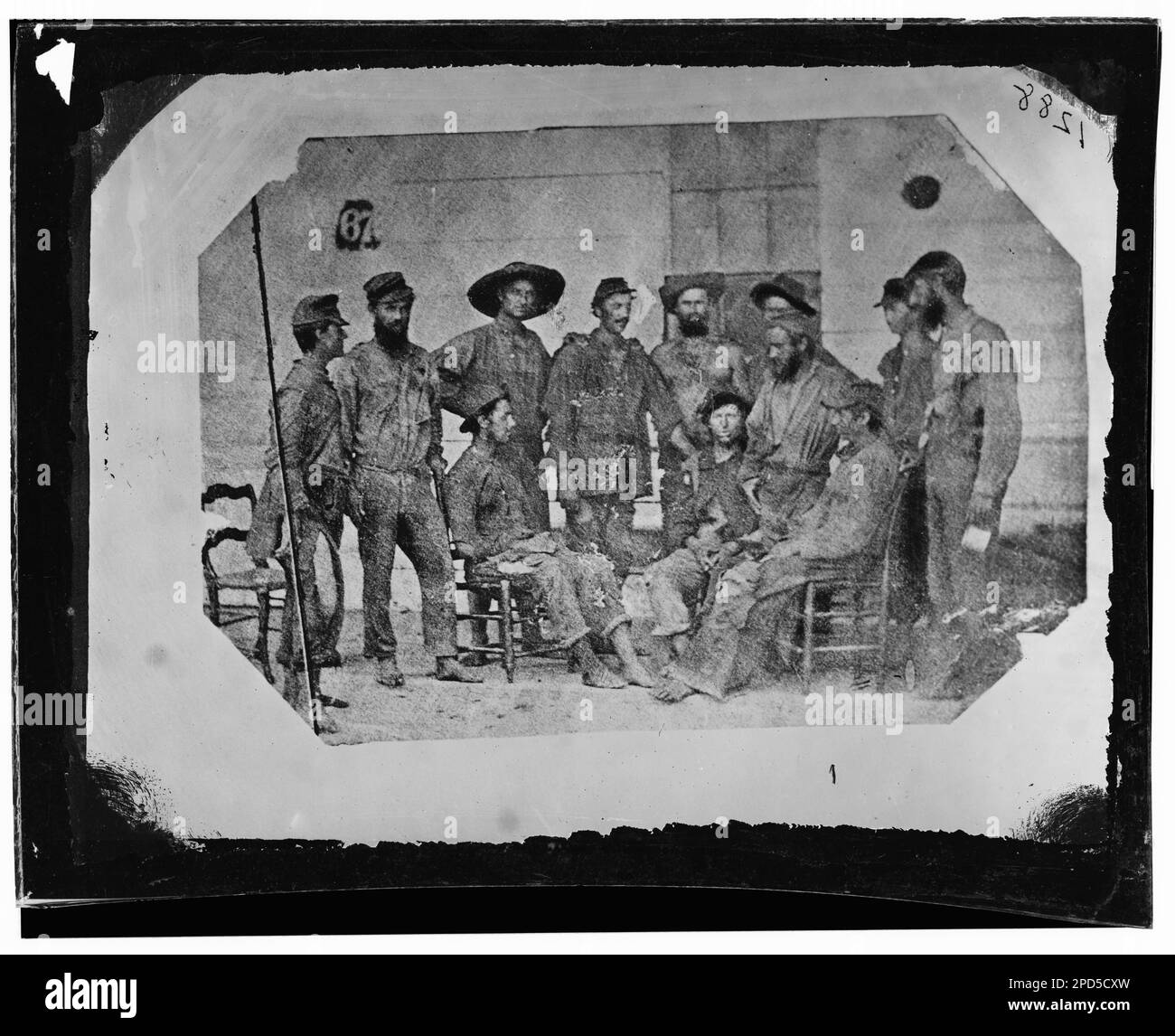 Non-commissioned officers, 19th Iowa Infantry, exchanged prisoners from ...