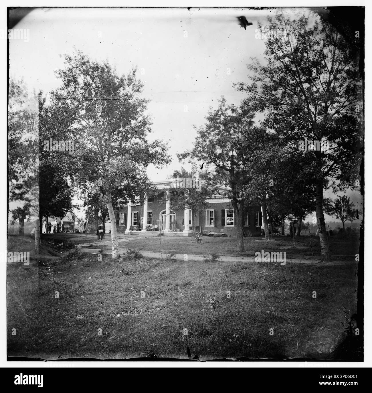 Fredericksburg, Virginia. Marye's house where the Irish Legion fell ...