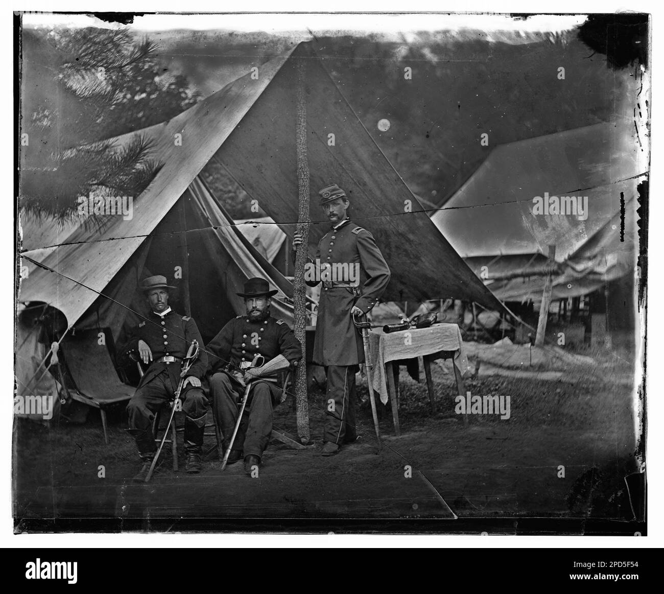 Harrison's Landing, Virginia. Maj. Myers, Lts. Stryker and Norton ...