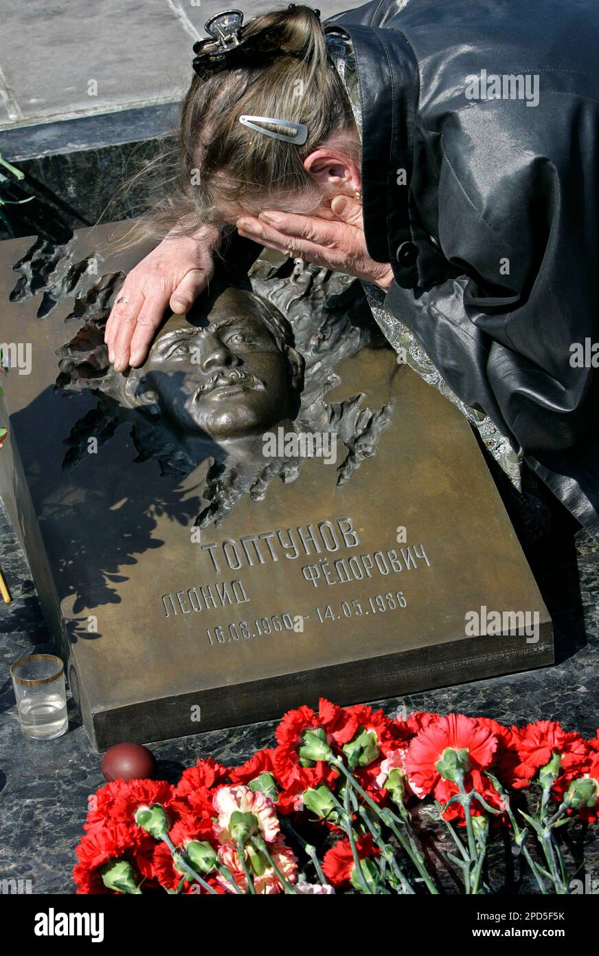 Vera Toptunova, the mother of Leonid Toptunov, who was a senior reactor ...