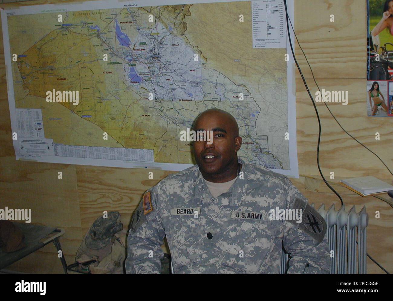 Lt. Col. Don. Beard, 44, of Milan, GA., commander of the 1st Battalion ...