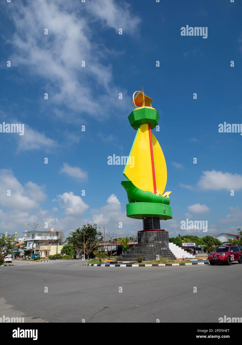 Colorful landmark of Tg Balai or Karimun in Indonesia Stock Photo - Alamy