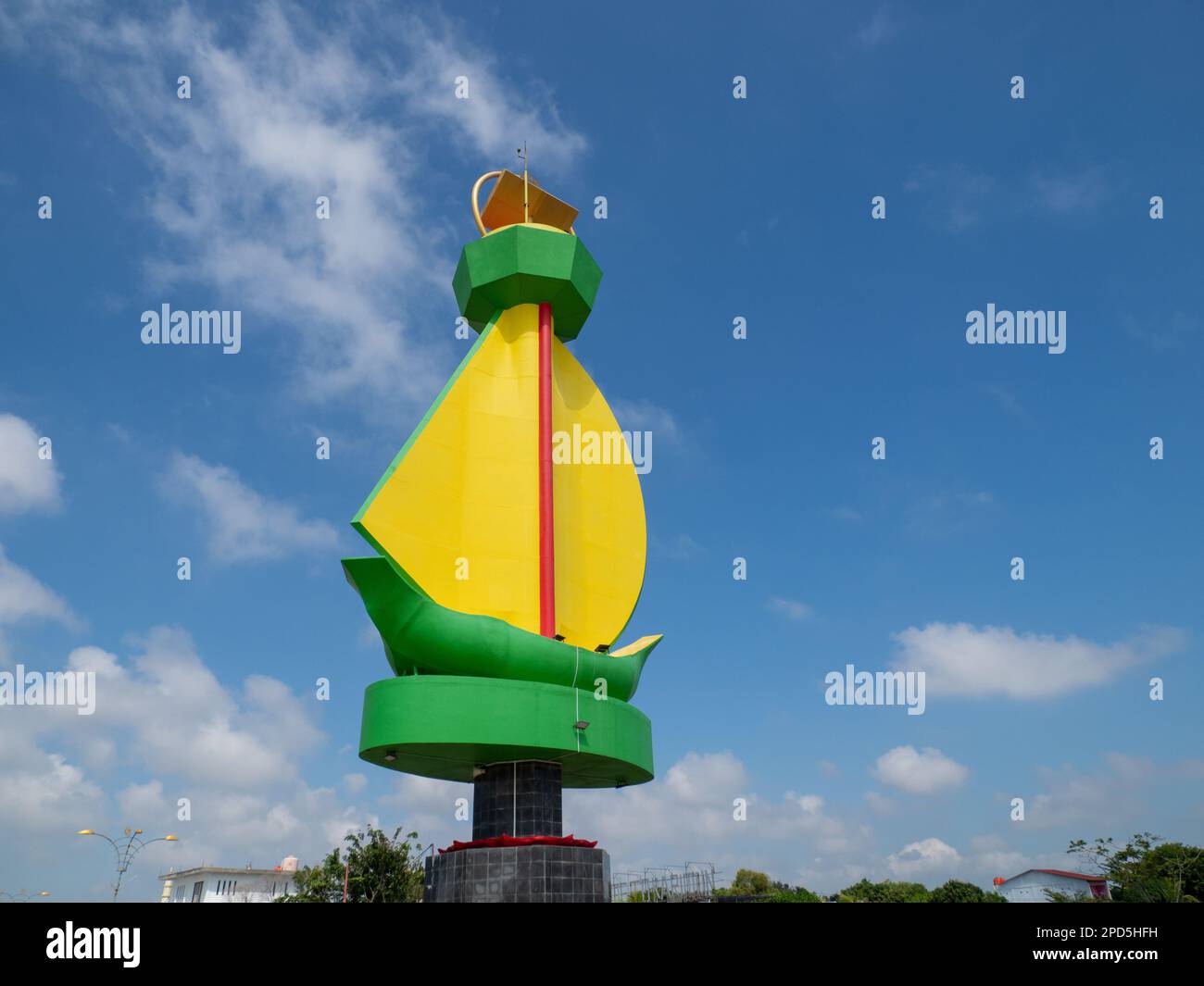 Colorful landmark of Tg Balai or Karimun in Indonesia Stock Photo - Alamy