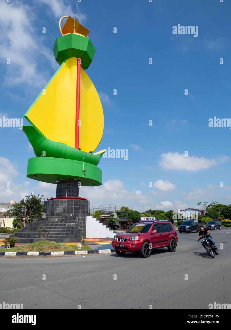Colorful landmark of Tg Balai or Karimun in Indonesia Stock Photo - Alamy