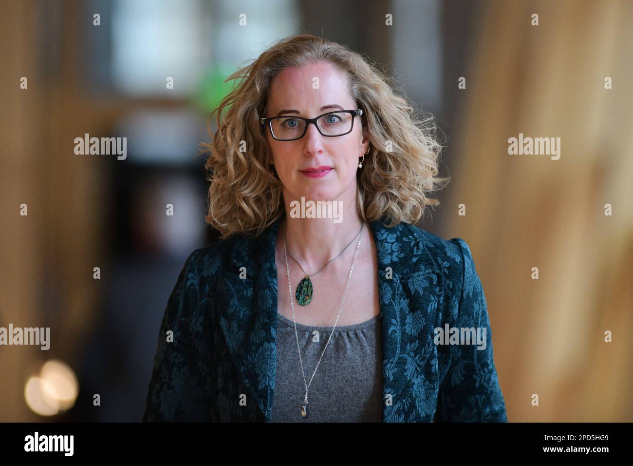 Edinburgh Scotland, UK 14 March 2023. Lorna Slater Scottish Green Party ...