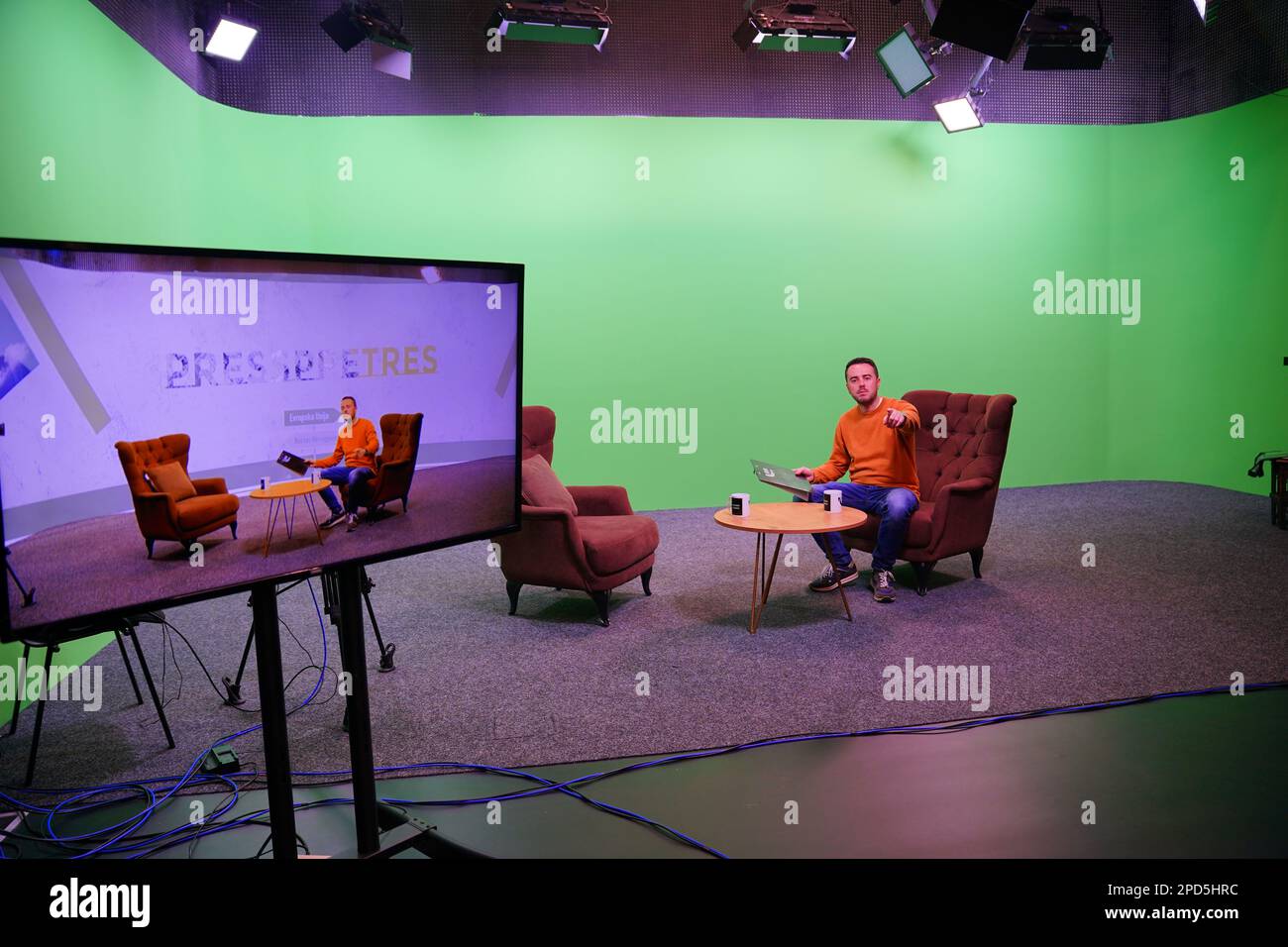 Bosnia and Hercegovina, Sarajevo, 09.november.2022; JOURNALIST (TV host ...