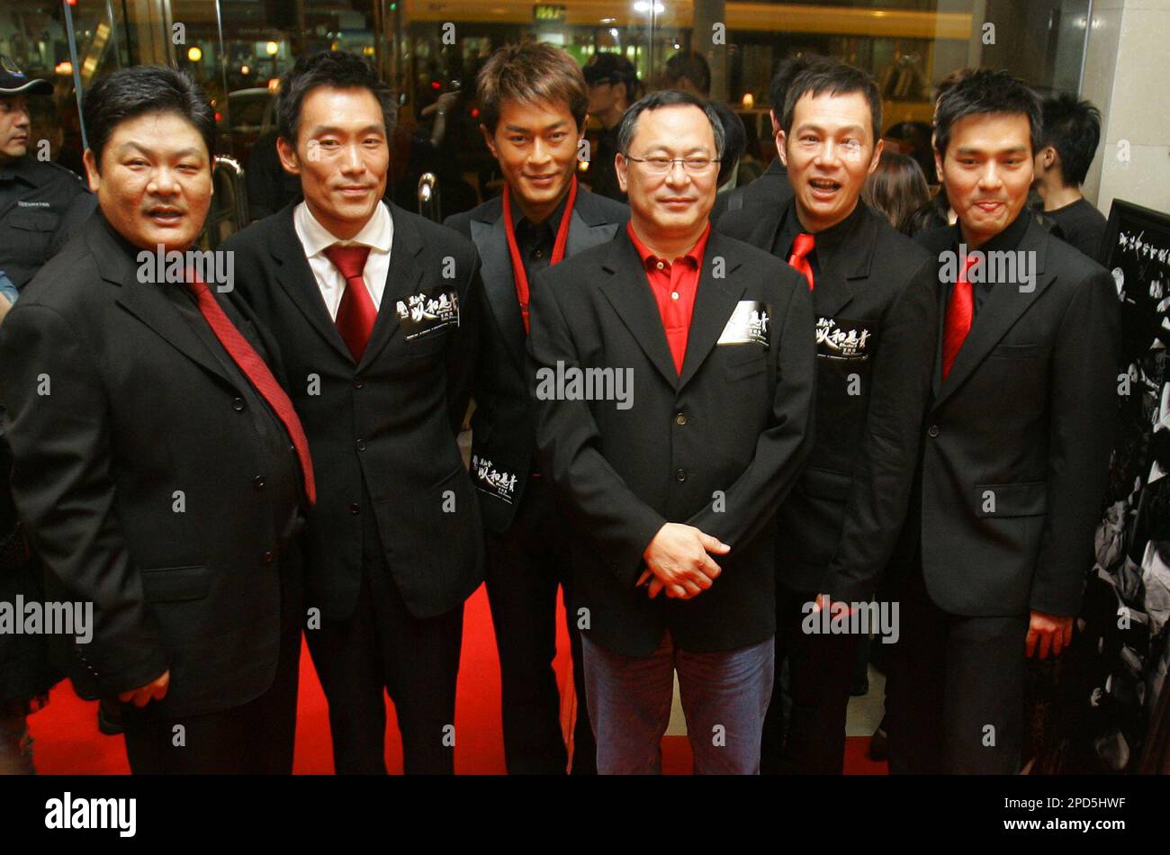 From left, Hong Kong actors Lam Suet, Mark Cheng Ho Nam, Louis Koo ...