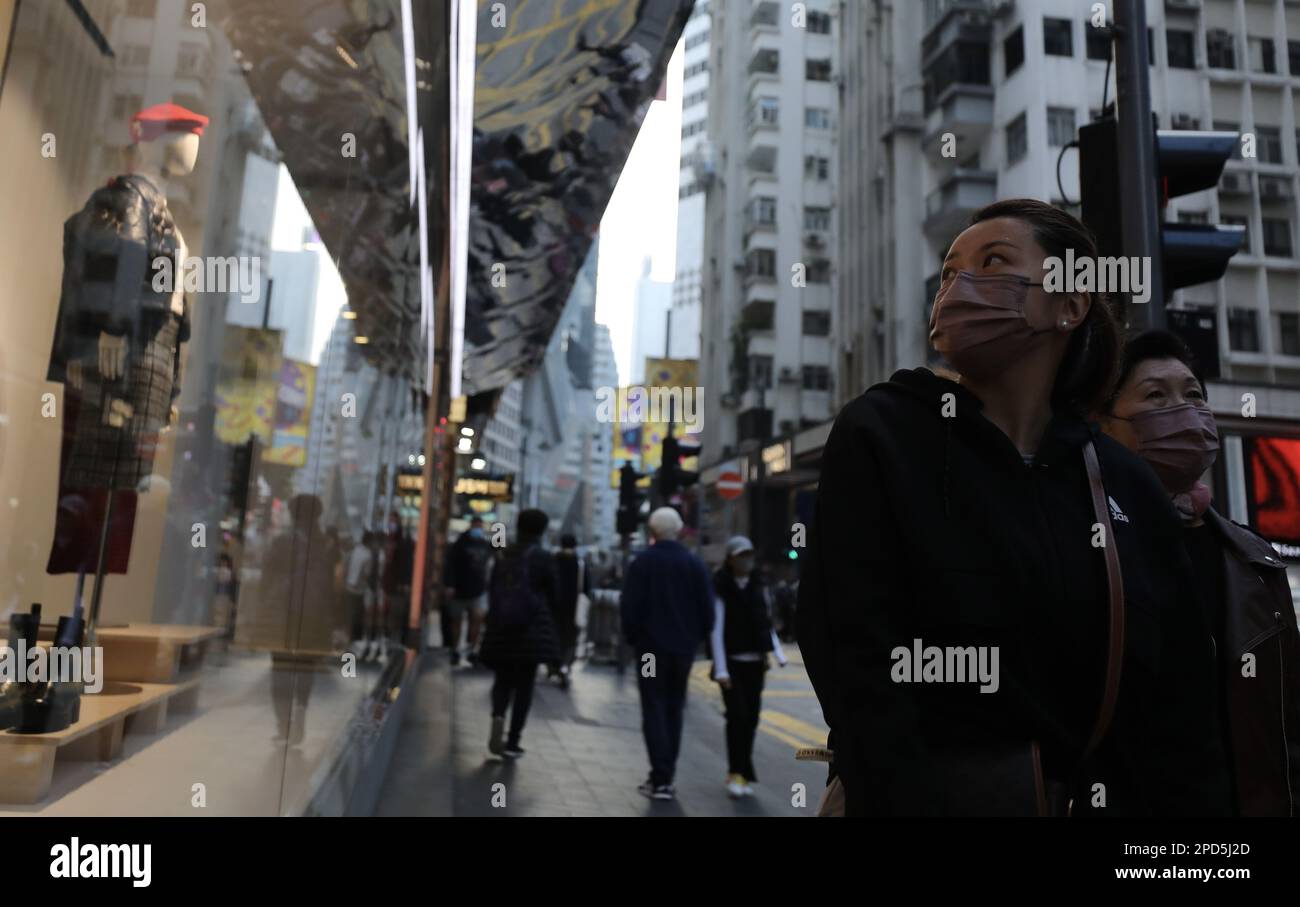 Shoppers in Causeway Bay. 04JAN23 SCMP / Xiaomei Chen Stock Photo - Alamy