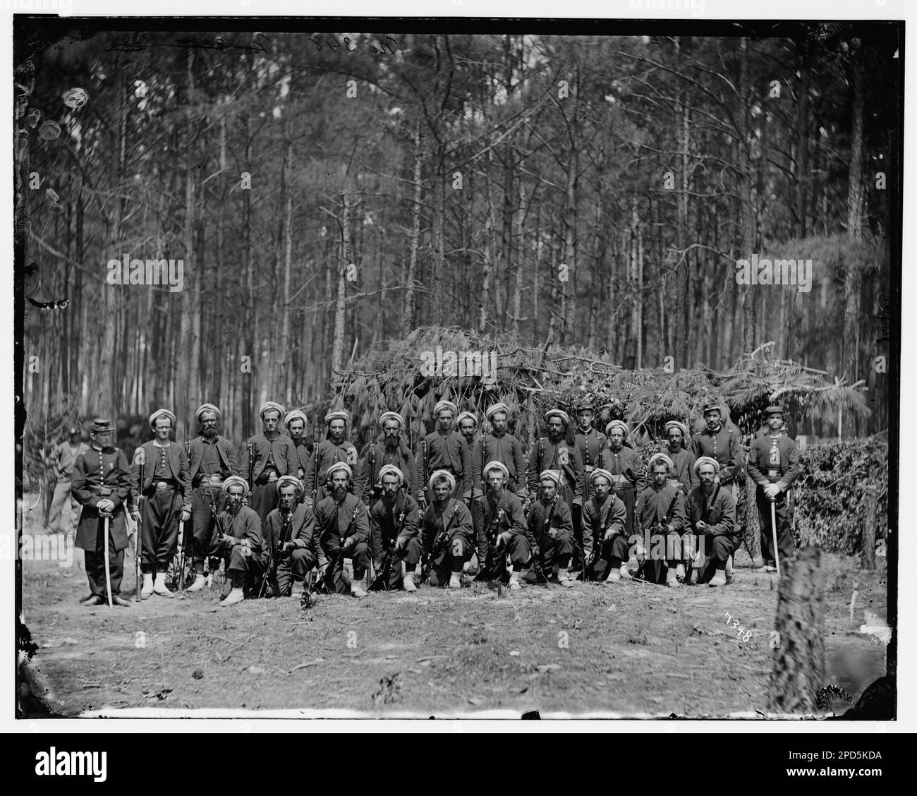 Petersburg, Virginia. Company G, 114th Pennsylvania Infantry. Civil war ...