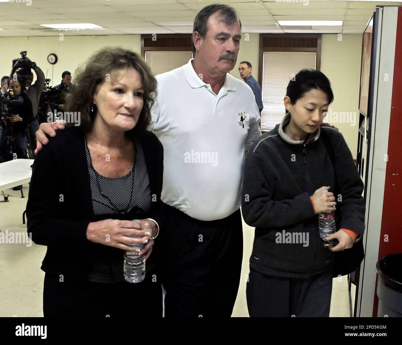 Family members of Jason Chellew, from left, mother, Melinda; father ...