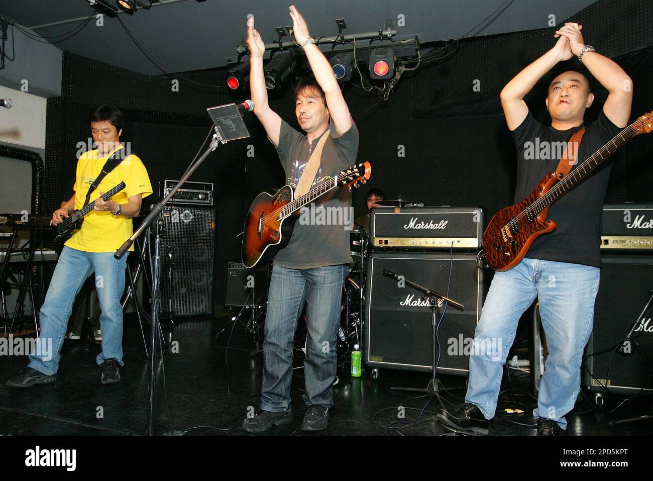 Members of Tora-no-ana, one of many Japan's amateur old guy bands ...