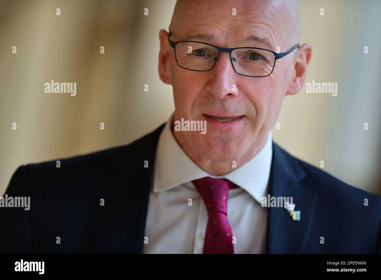 Edinburgh Scotland, UK 14 March 2023. John Swinney at the Scottish ...