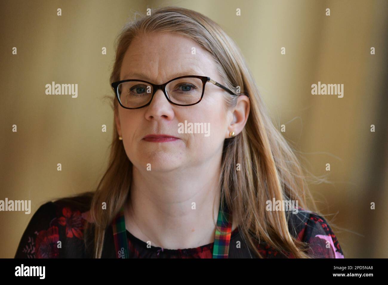 Edinburgh Scotland, UK 14 March 2023. Shirley-Anne Somerville at the ...