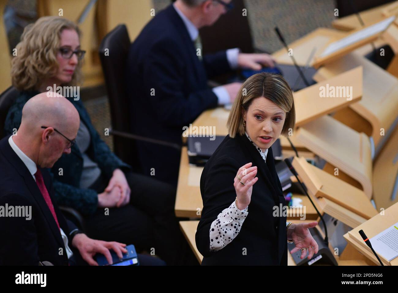 Edinburgh Scotland, UK 14 March 2023. Jenny Gilruth at the Scottish ...