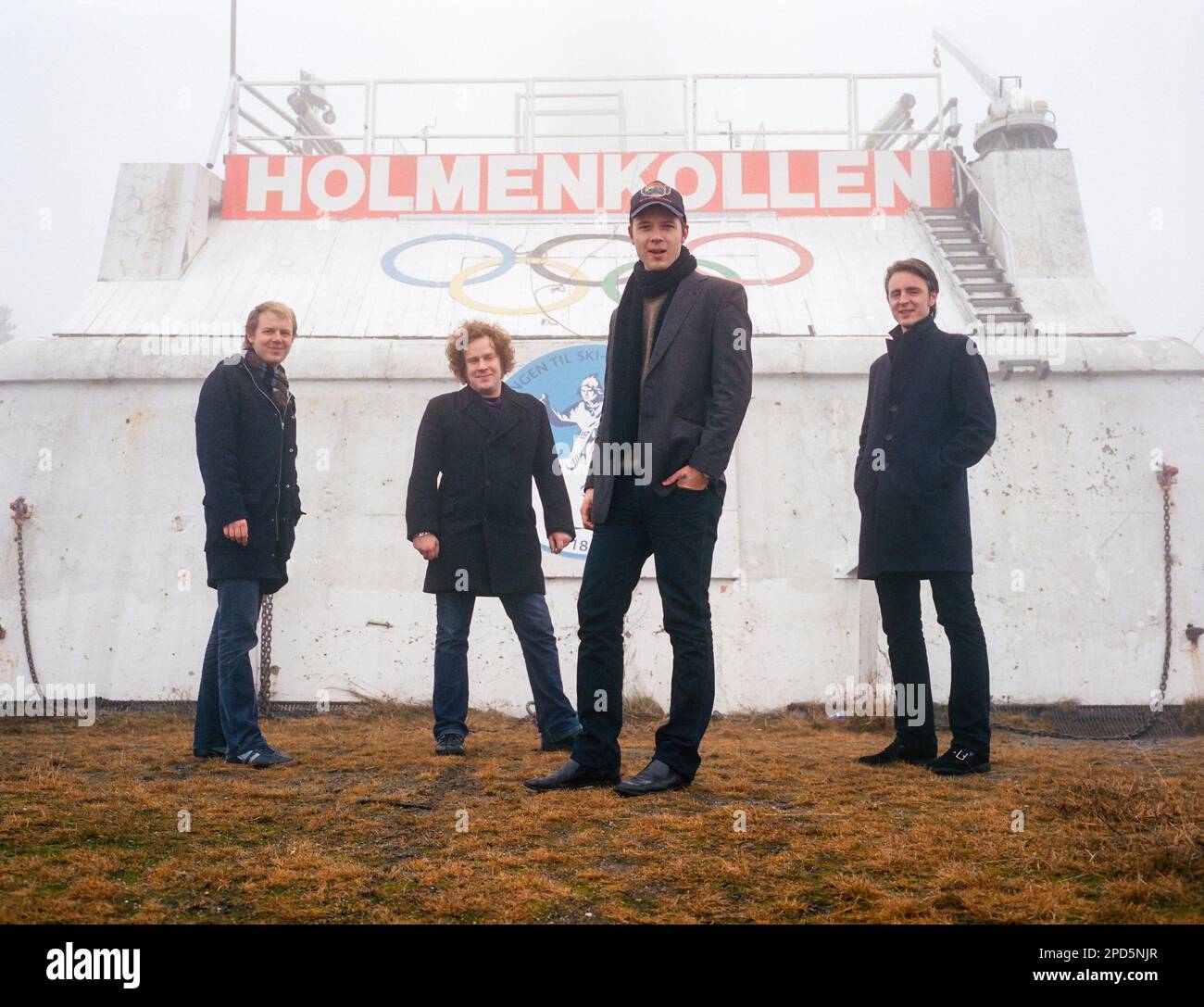 Norwegian rock band Madrugada,Holmenkollen Ski Jump, Oslo, Norway 14th ...