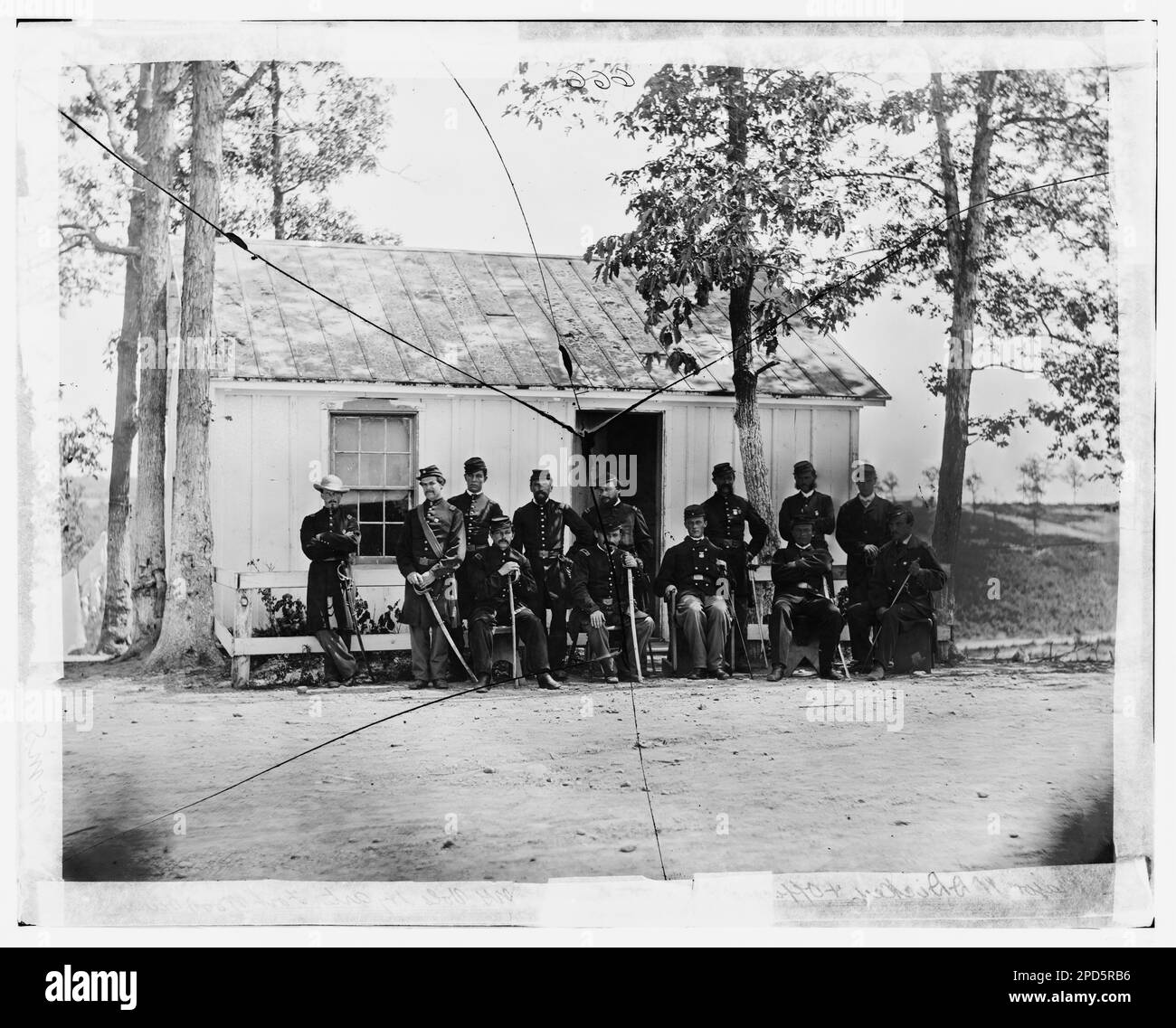 Officers of 3rd Battalion, 15th New York Heavy Artillery Fort Woodbury, Arlington, Virginia ...
