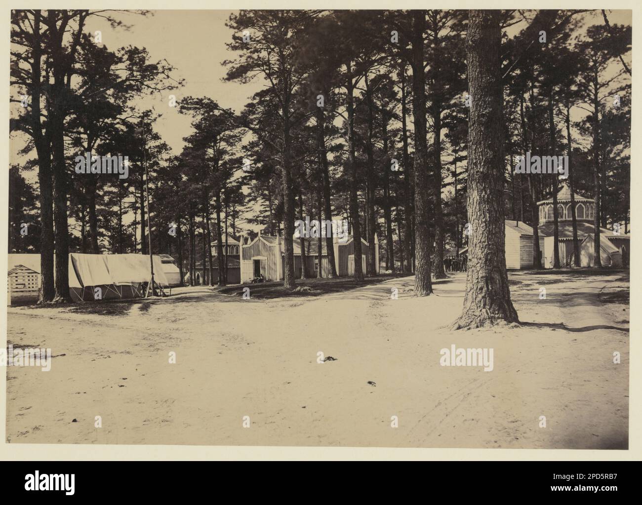 Confederate hospital near Richmond, Virginia, April 1865. Title from ...