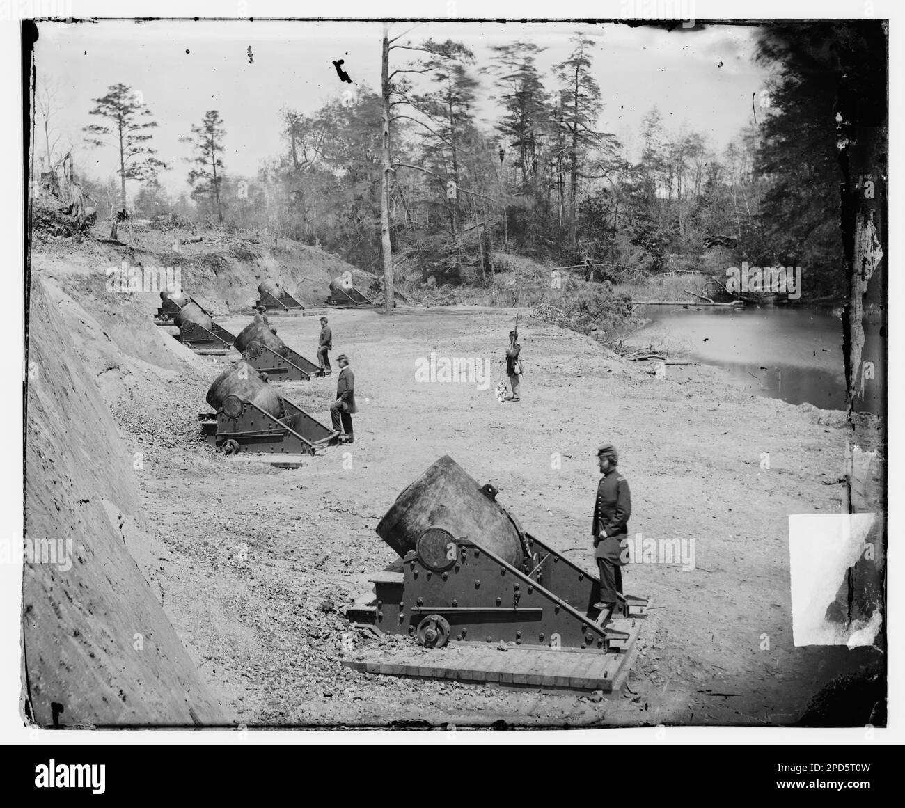 Yorktown, Virginia. Battery No. 4 mounting 13-inch mortars. South end ...