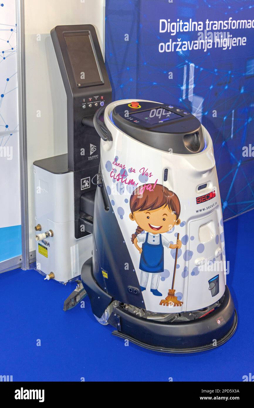 Belgrade, Serbia - February 23, 2023: Autonomous Cleaning Robot by ...