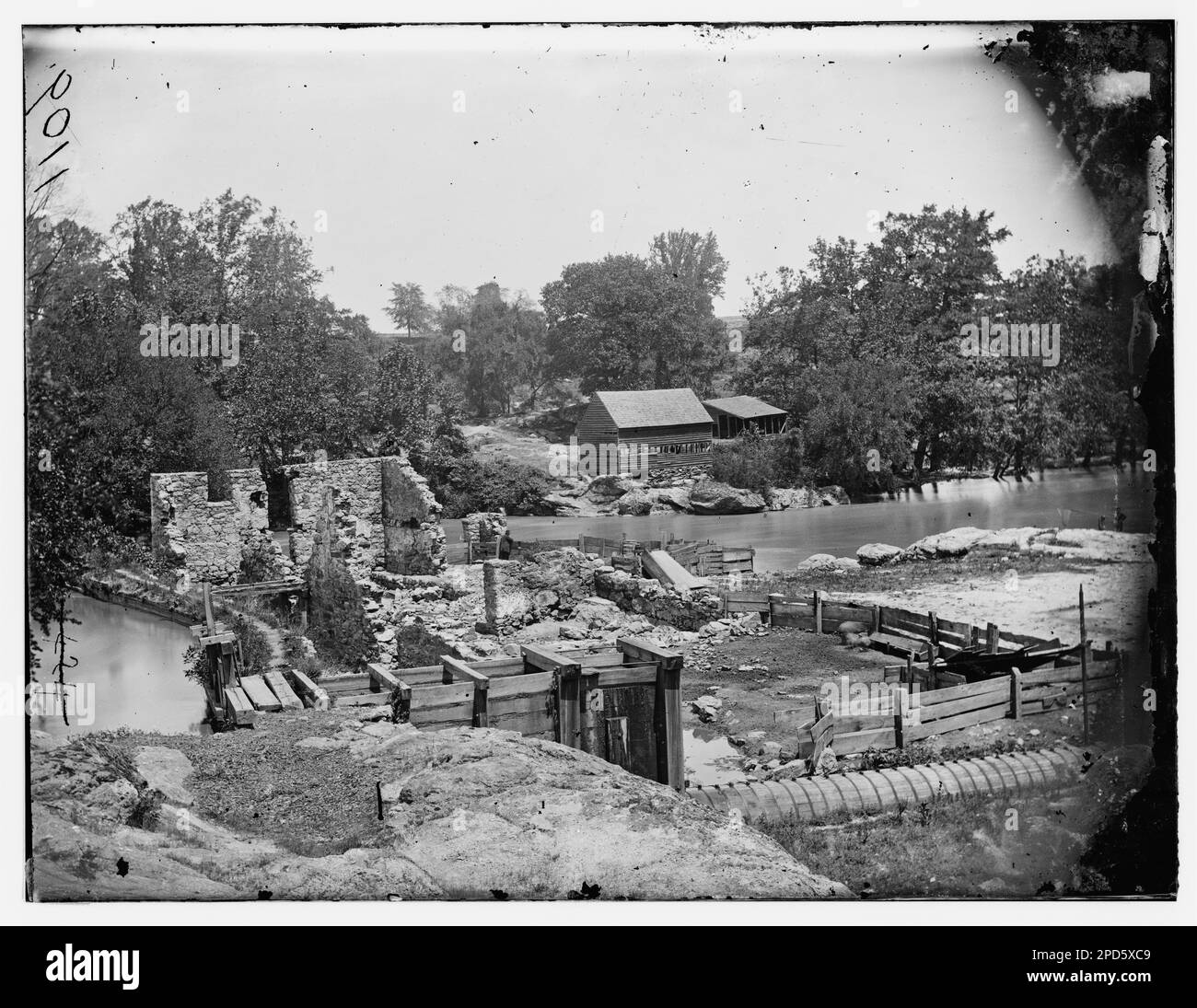 Richmond, Virginia (vicinity). Mill on James River and Kanawah Canal ...