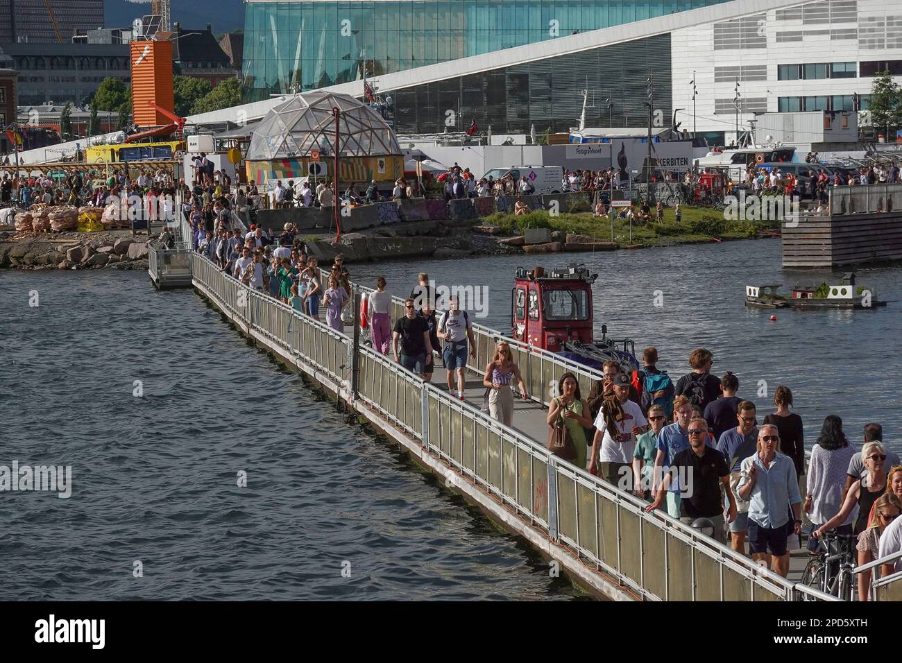 Norway, Oslo, Sorenga is a brand new neighborhood near the Oslo Fjord ...