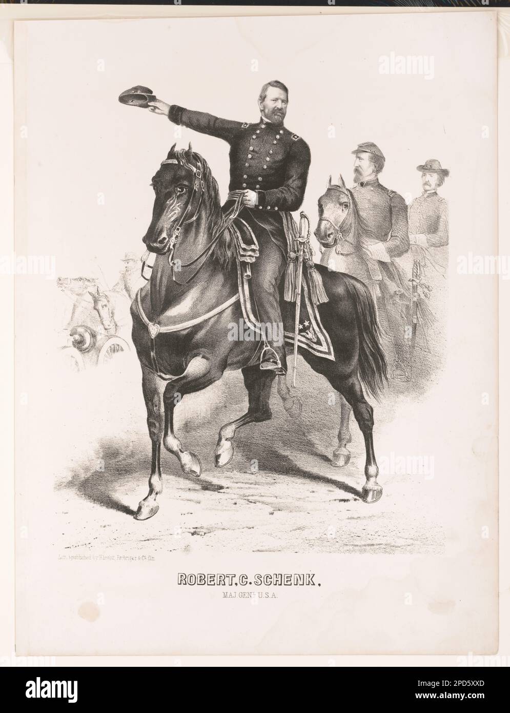 Robert C. Schenk sic Maj. Genl. U.S.A.. Popular graphic art print ...