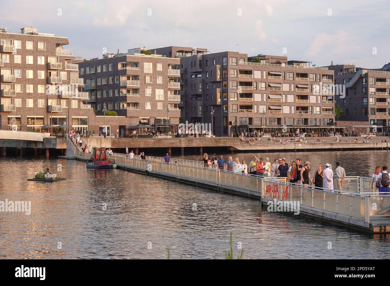 Norway, Oslo, Sorenga is a brand new neighborhood near the Oslo Fjord ...