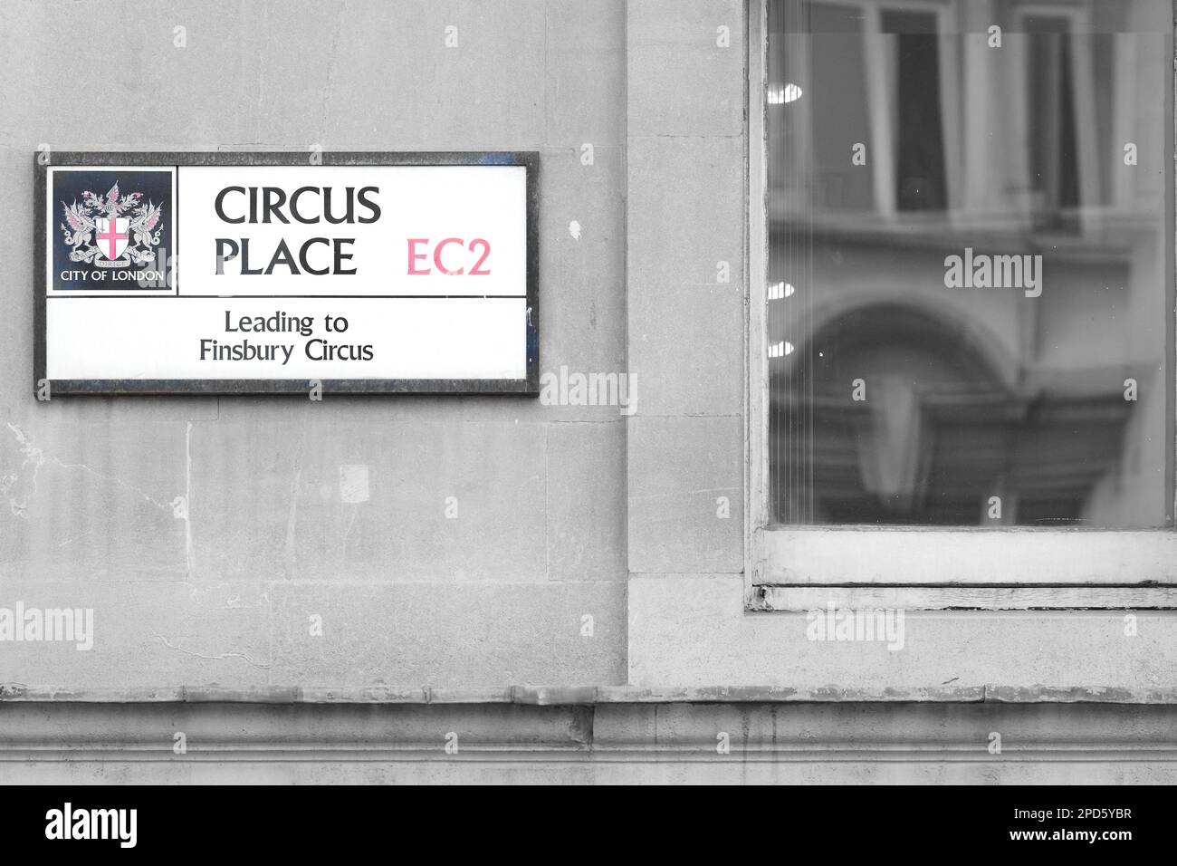 Street sign for Circus Place, London EC2, England Stock Photo - Alamy