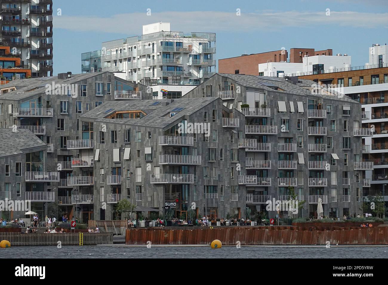 Norway, Oslo, Sorenga is a brand new neighborhood near the Oslo Fjord ...