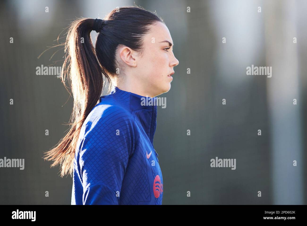 Ingrid Engen of FC Barcelona looks on before the Liga F match between ...