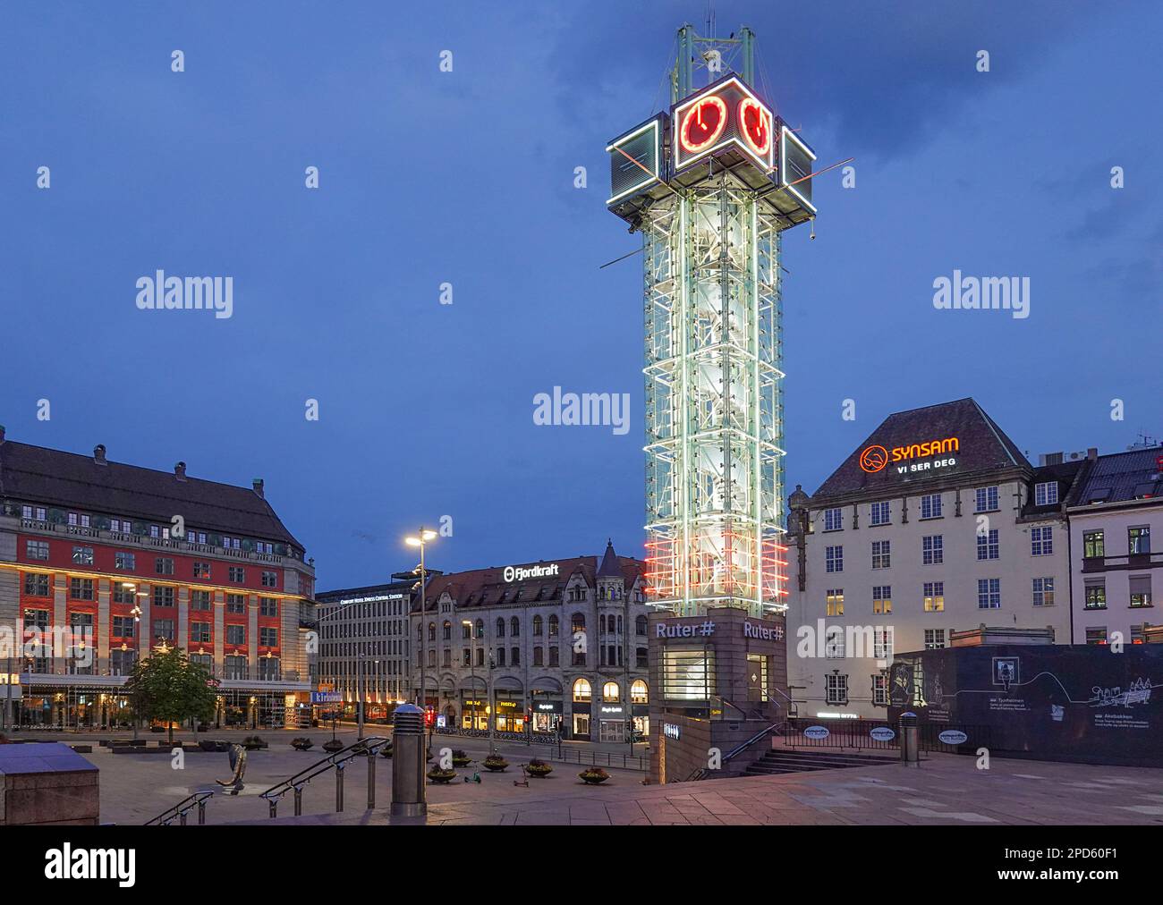 Norway, Oslo, Oslo Central Station is the largest railway station ...