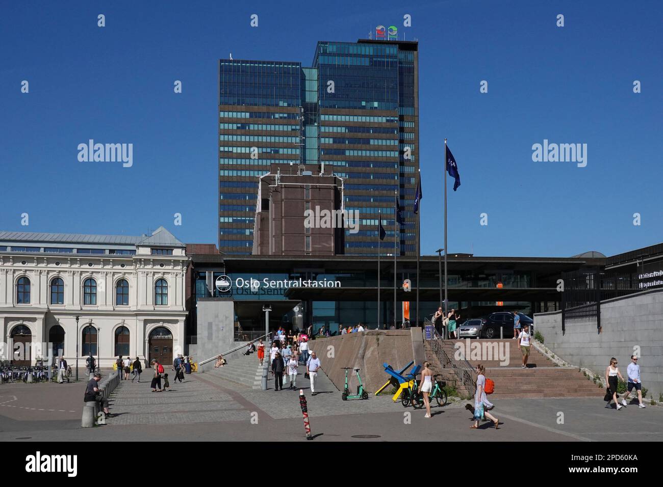 Norway, Oslo, Oslo Central Station is the largest railway station ...