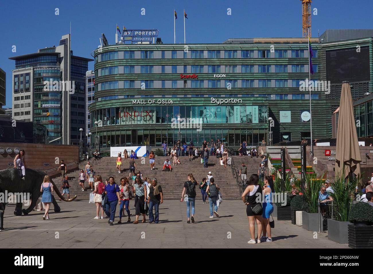 Norway, Oslo, Oslo Central Station is the largest railway station ...