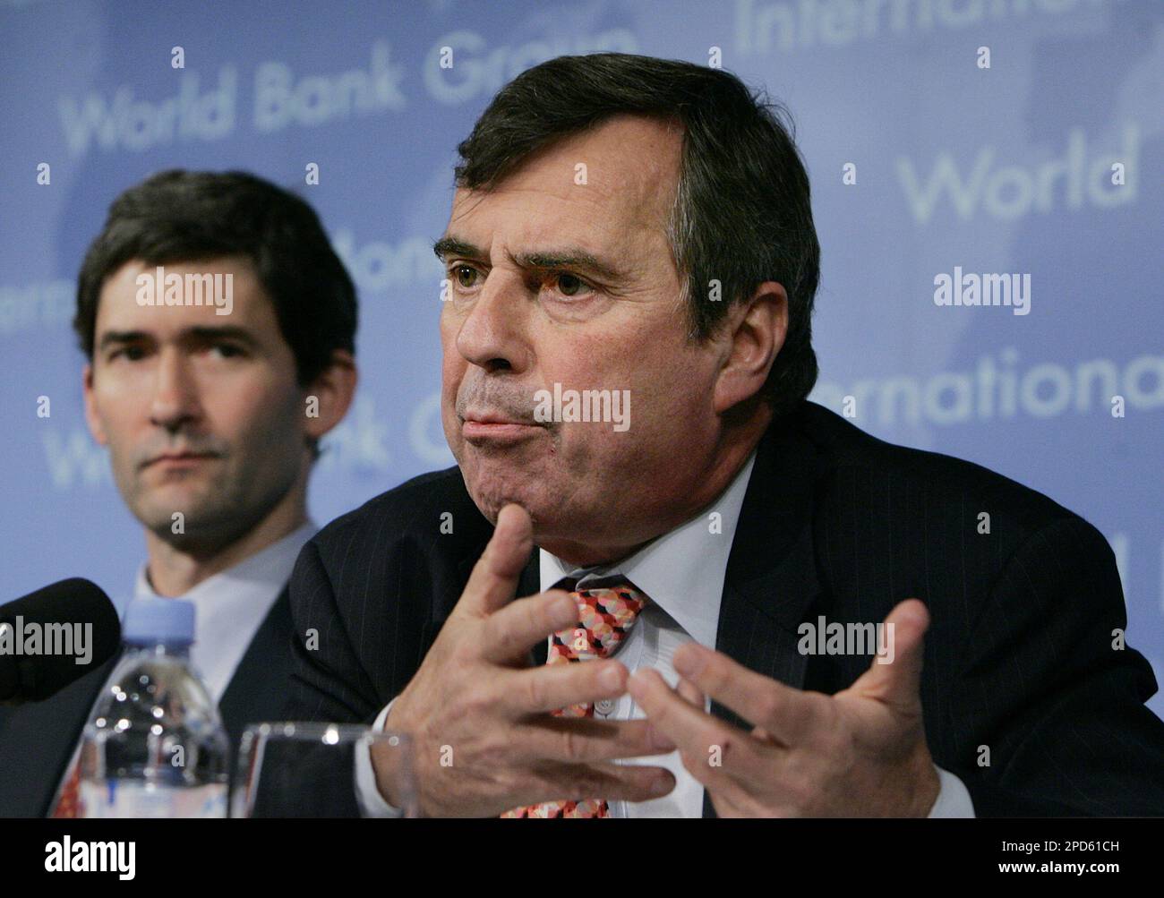 World Bank Chief Economist Francois Bourguignon, right, with Global ...