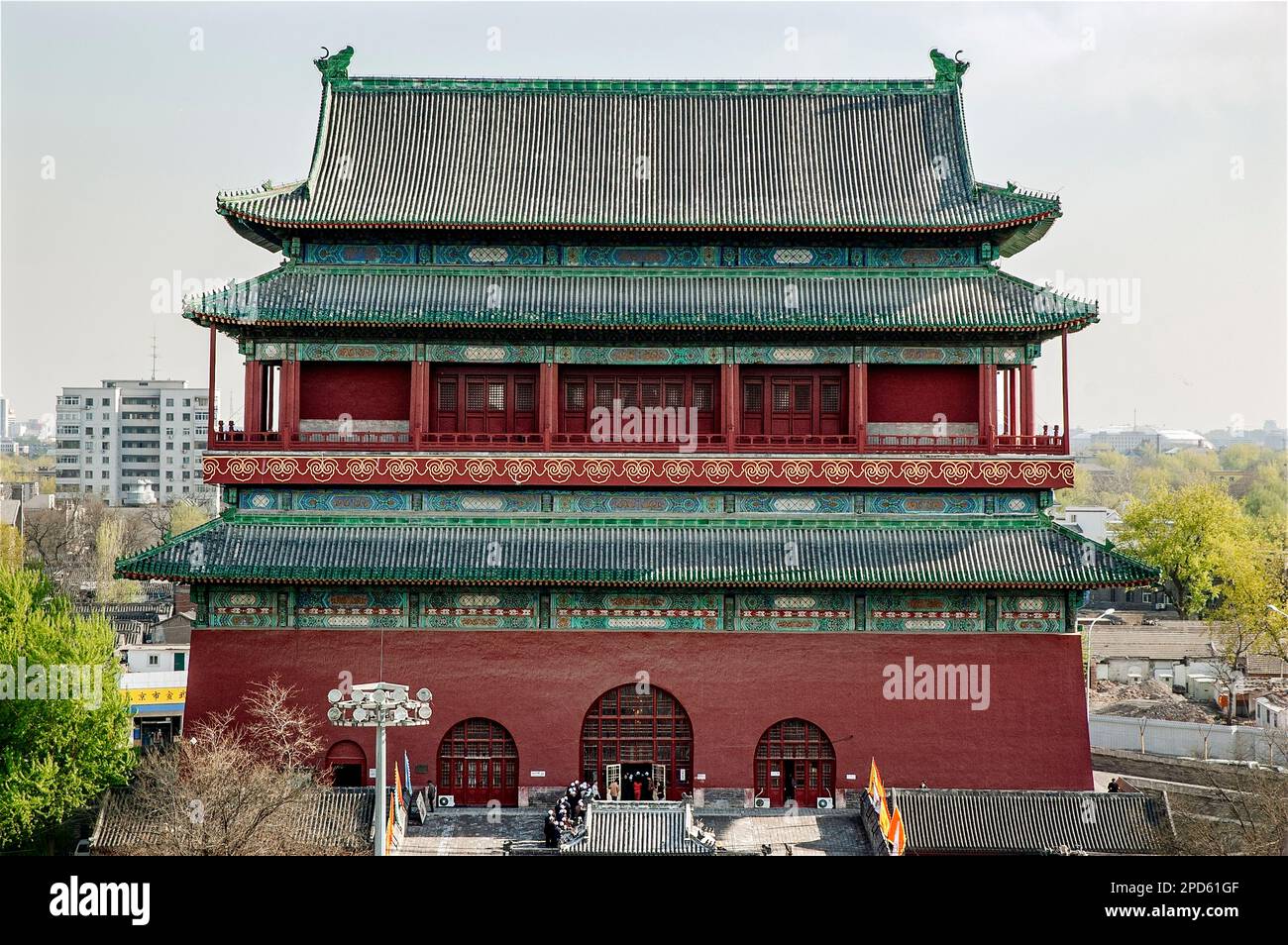 Built in 1272 during the Yuan dynasty the drum tower, possessing 24 ...