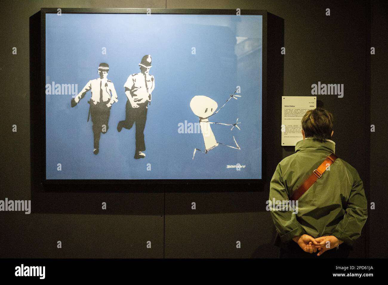 Rome, Italy. 14 March 2023. BANKSY, Stick Police , 2004. The World of ...