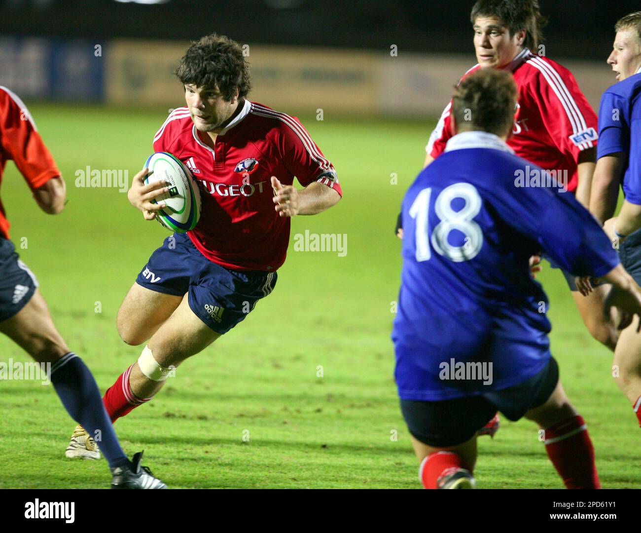 Ricardo Sifri of Chile, left, runs at the Russian defence to score the ...