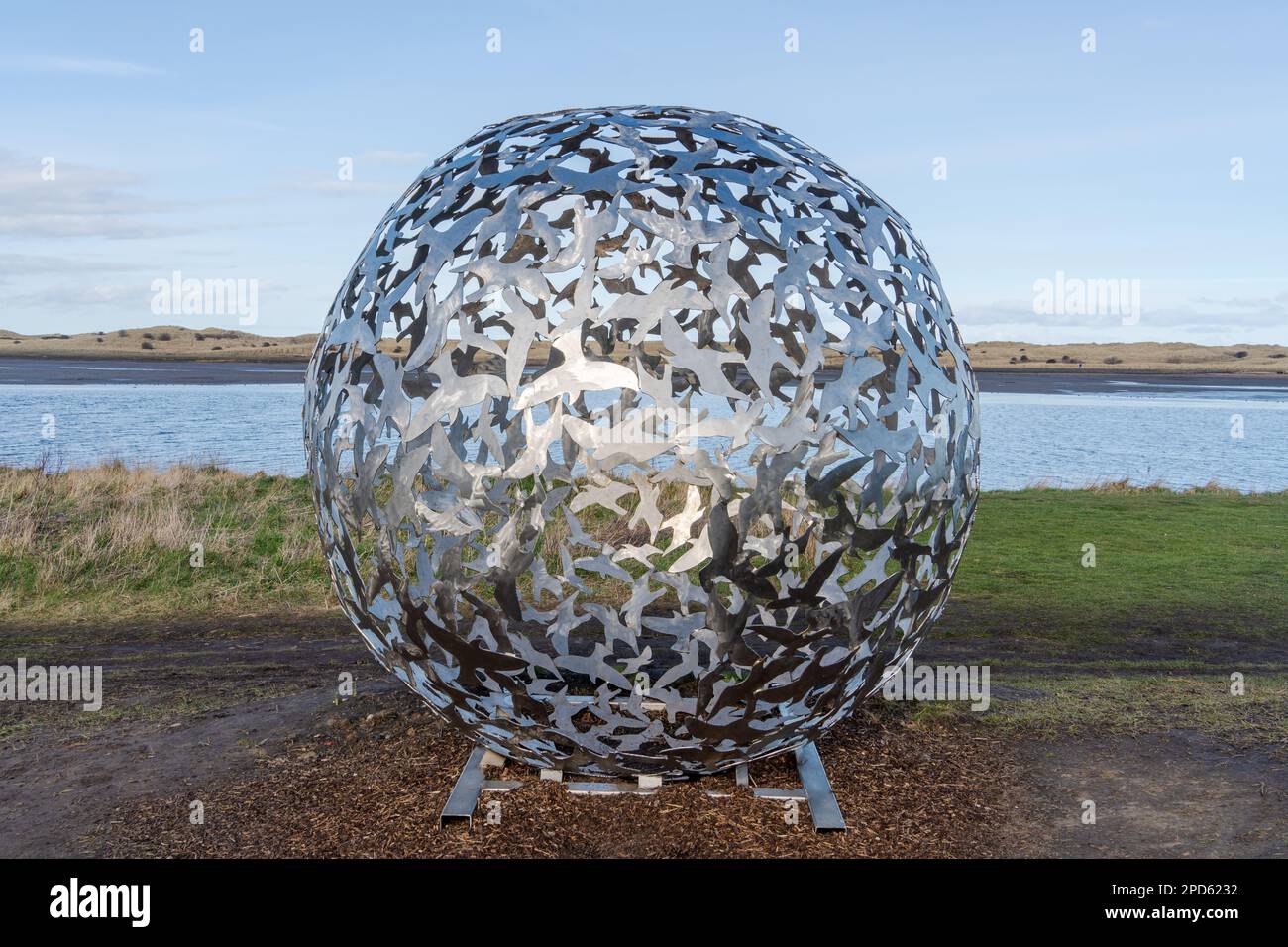 Flock Sphere by Rob Mulholland, part of the Bord Waalk sculpture trail ...