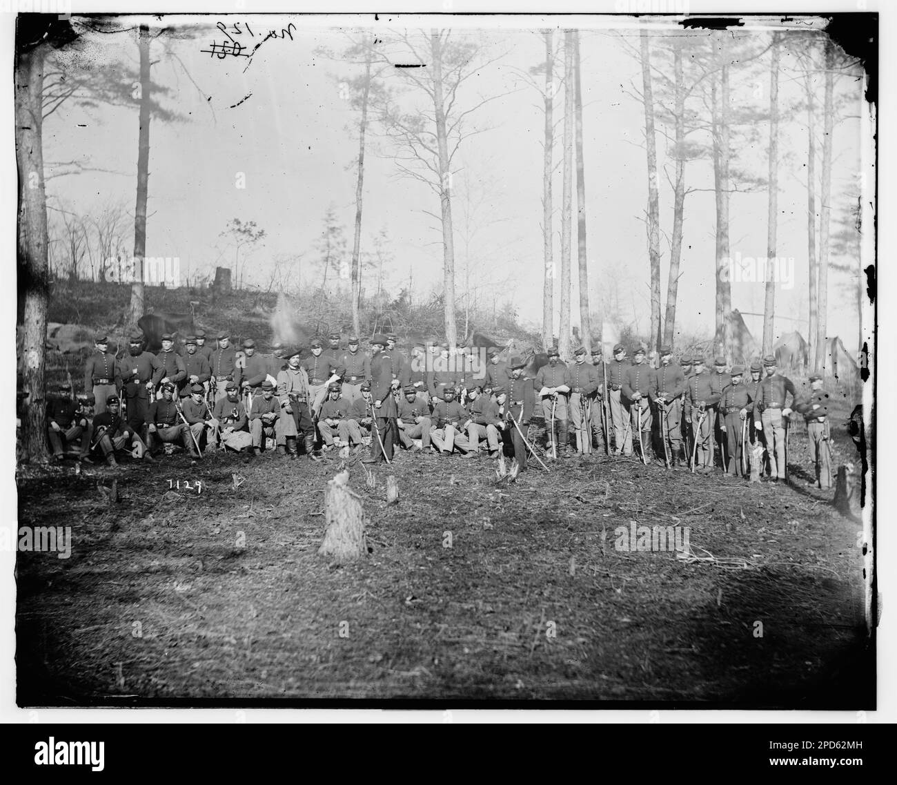 Brandy Station, Virginia. Detachment of 1st U.S. Cavalry. Civil war ...