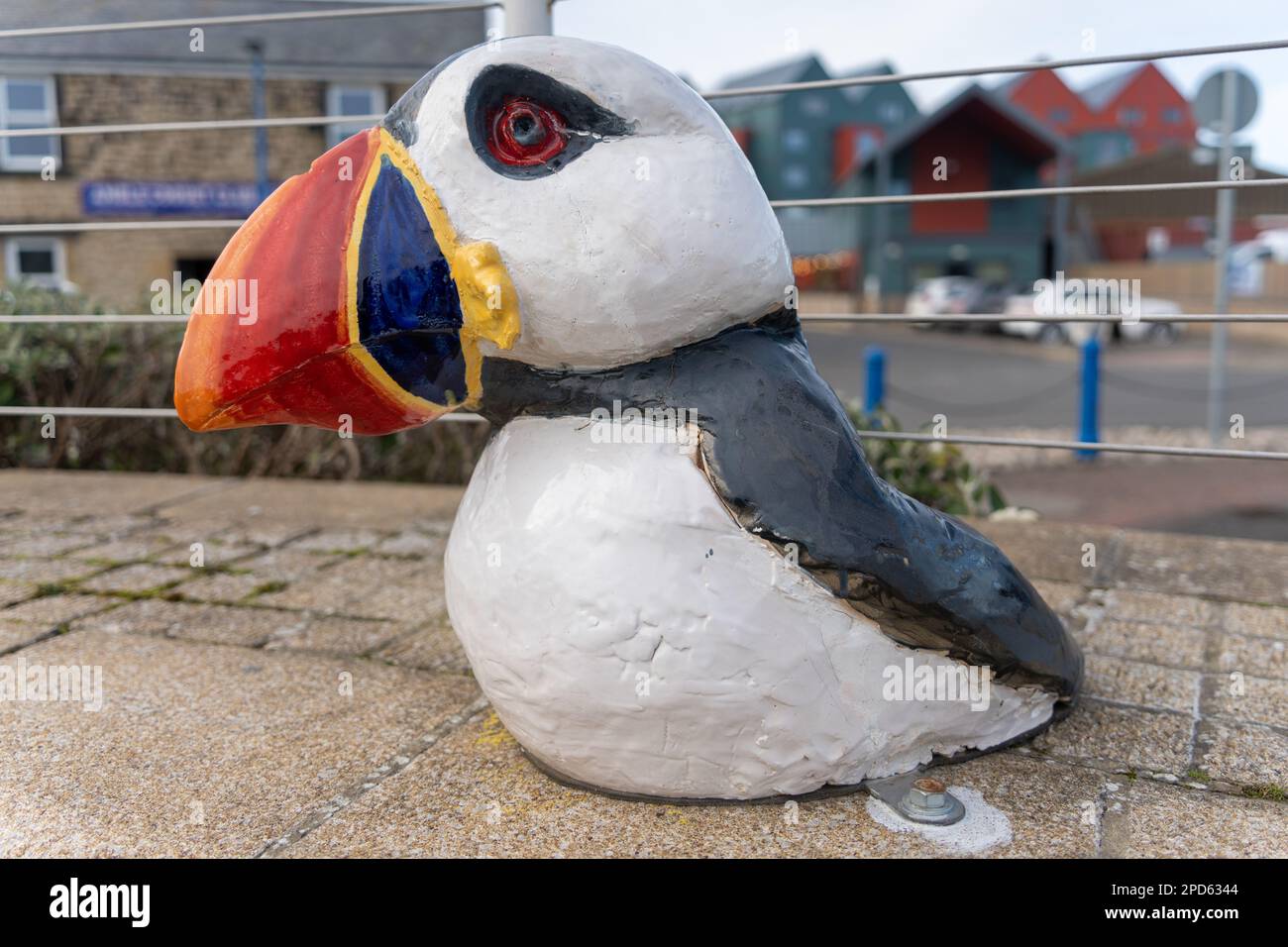 Puffin, part of Bird Heads by Andrew Burton, part of the Bord Waalk ...