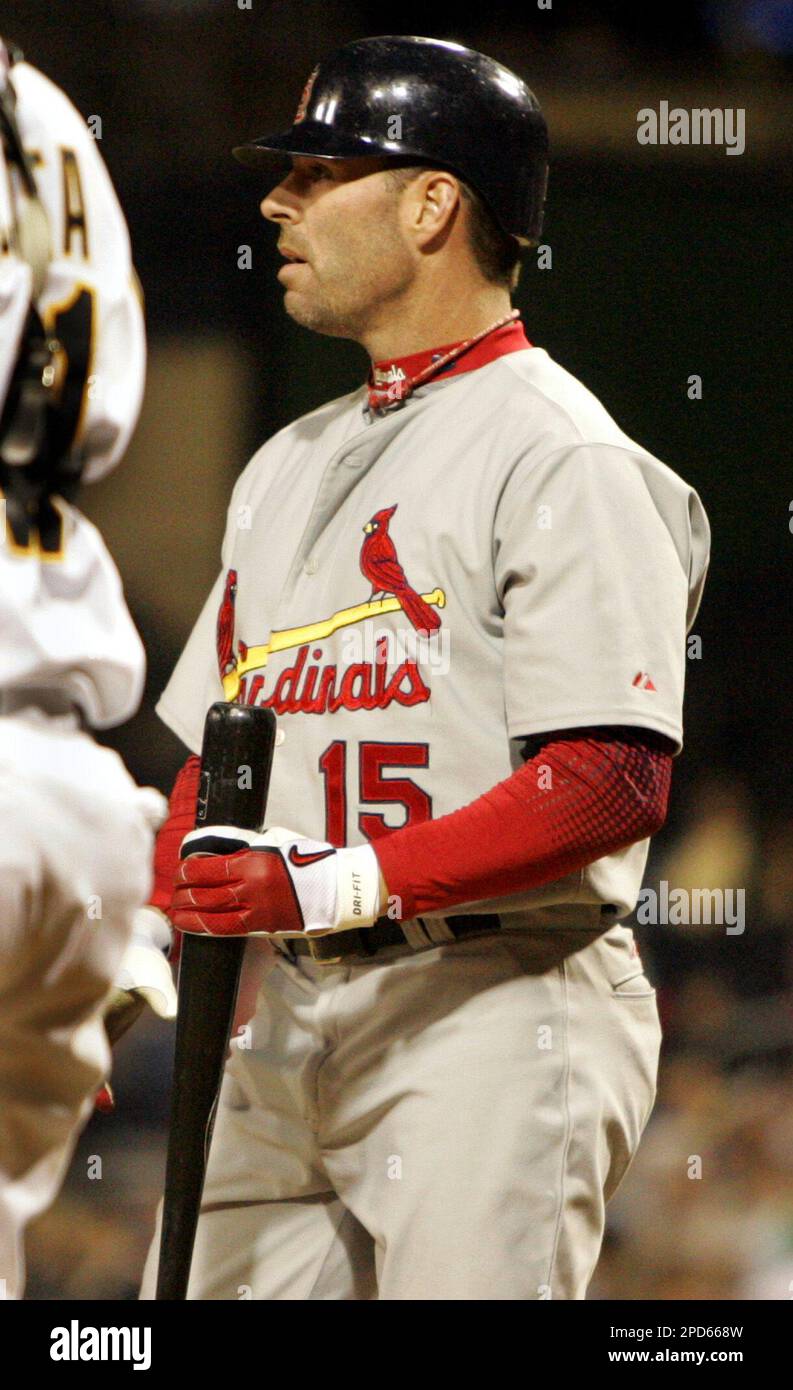 St. Louis Cardinals' Jim Edmonds prepares to pinch hit in the eighth ...