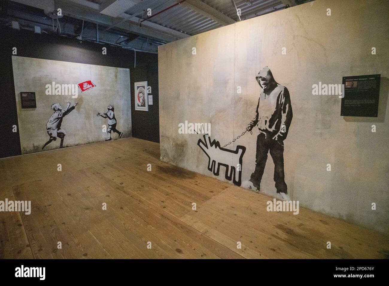 Rome, Italy. 14 March 2023. BANKSY, Choose Your Weapon 2002 . The World ...