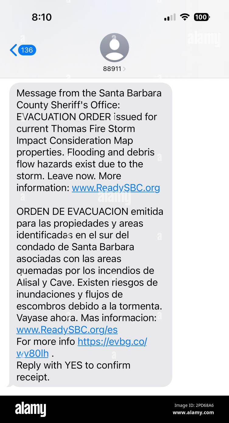 Santa Barbara, California, USA. 14th Mar, 2023. A screen shot of an ...