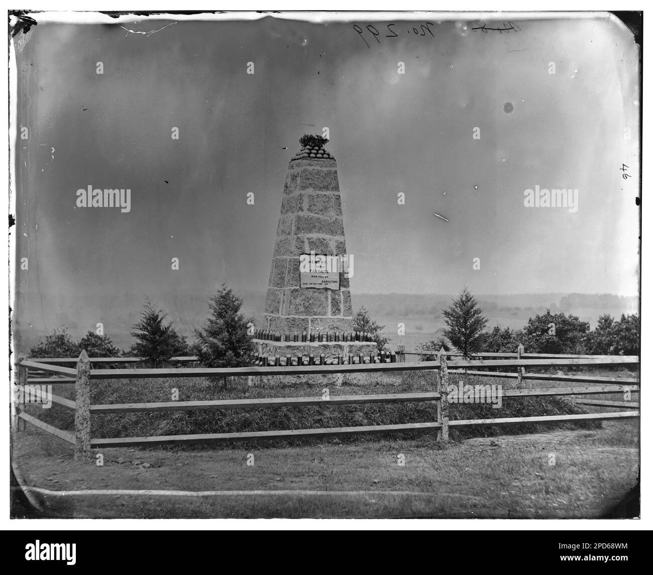 Groveton, Virginia. Monument on battlefield of Groveton. Civil war ...