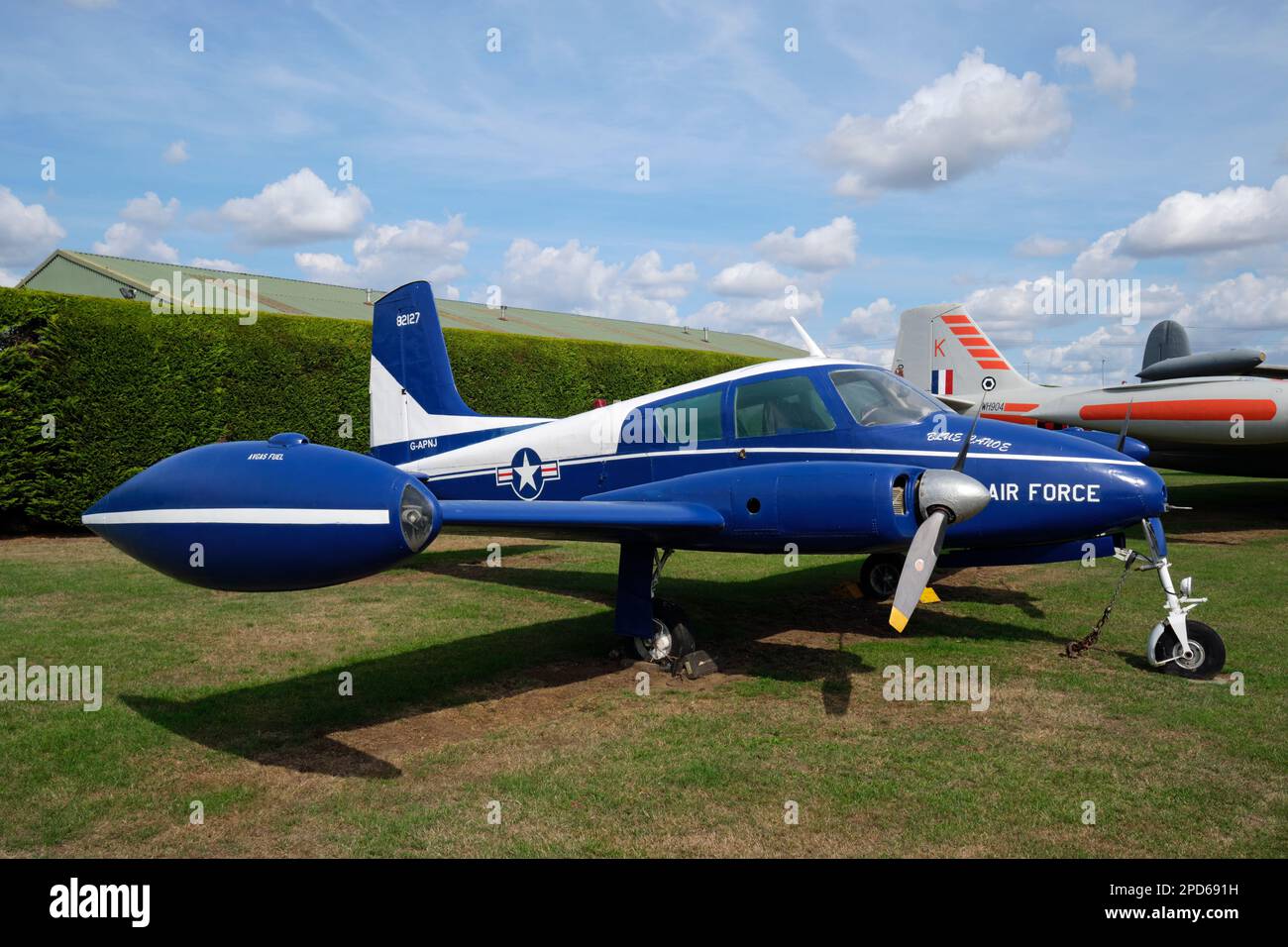 A Cessna 310A on display at the Newark Air Museum, Nottinghamshire ...